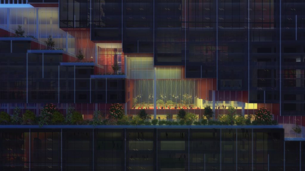 Aurobindo Galaxy Tower, at Hyderabad, by CnT Architects - Unbuilt Ideas
