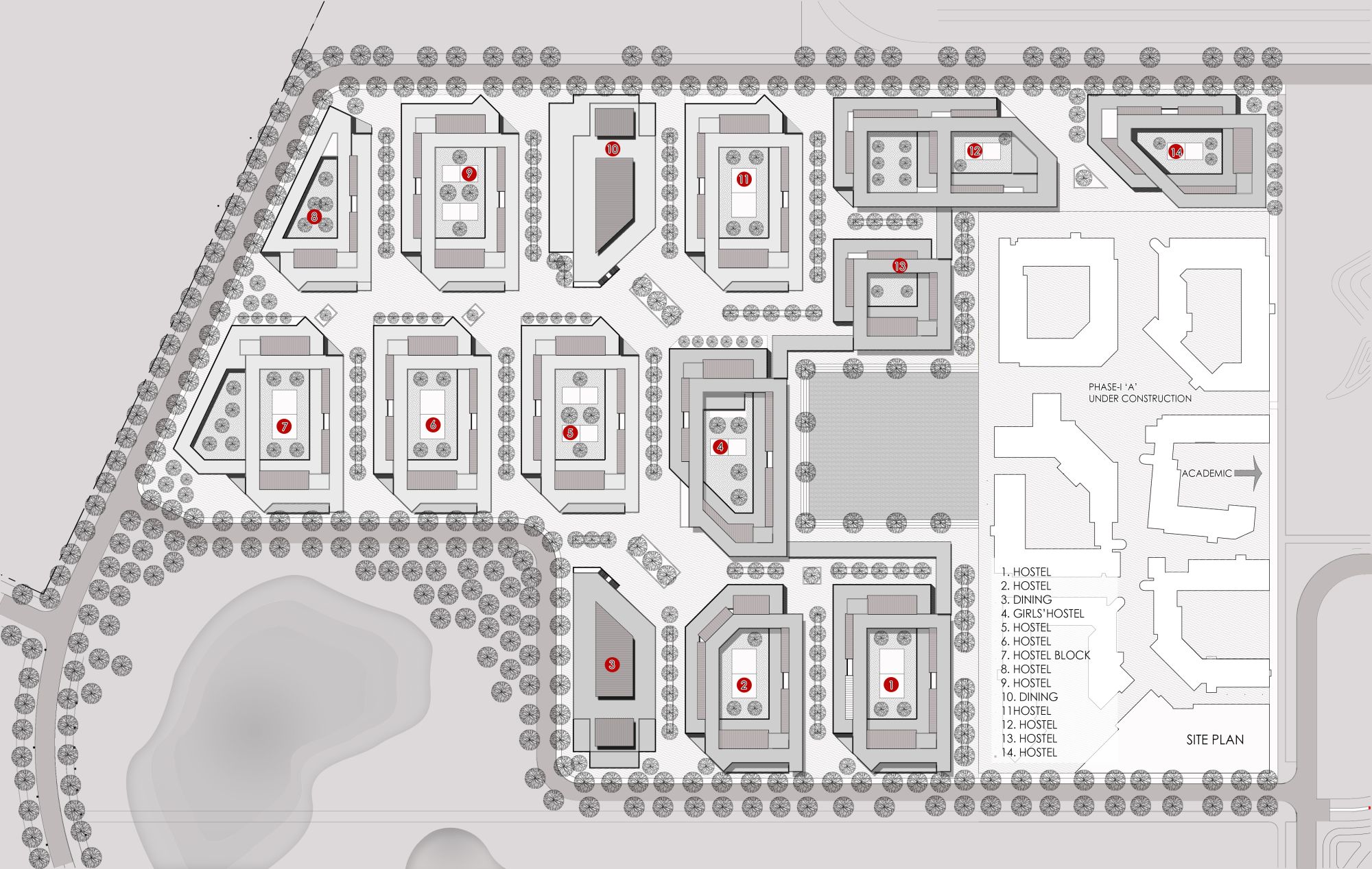 IIT at Gandhinagar, by ABRD Architects - Unbuilt Ideas